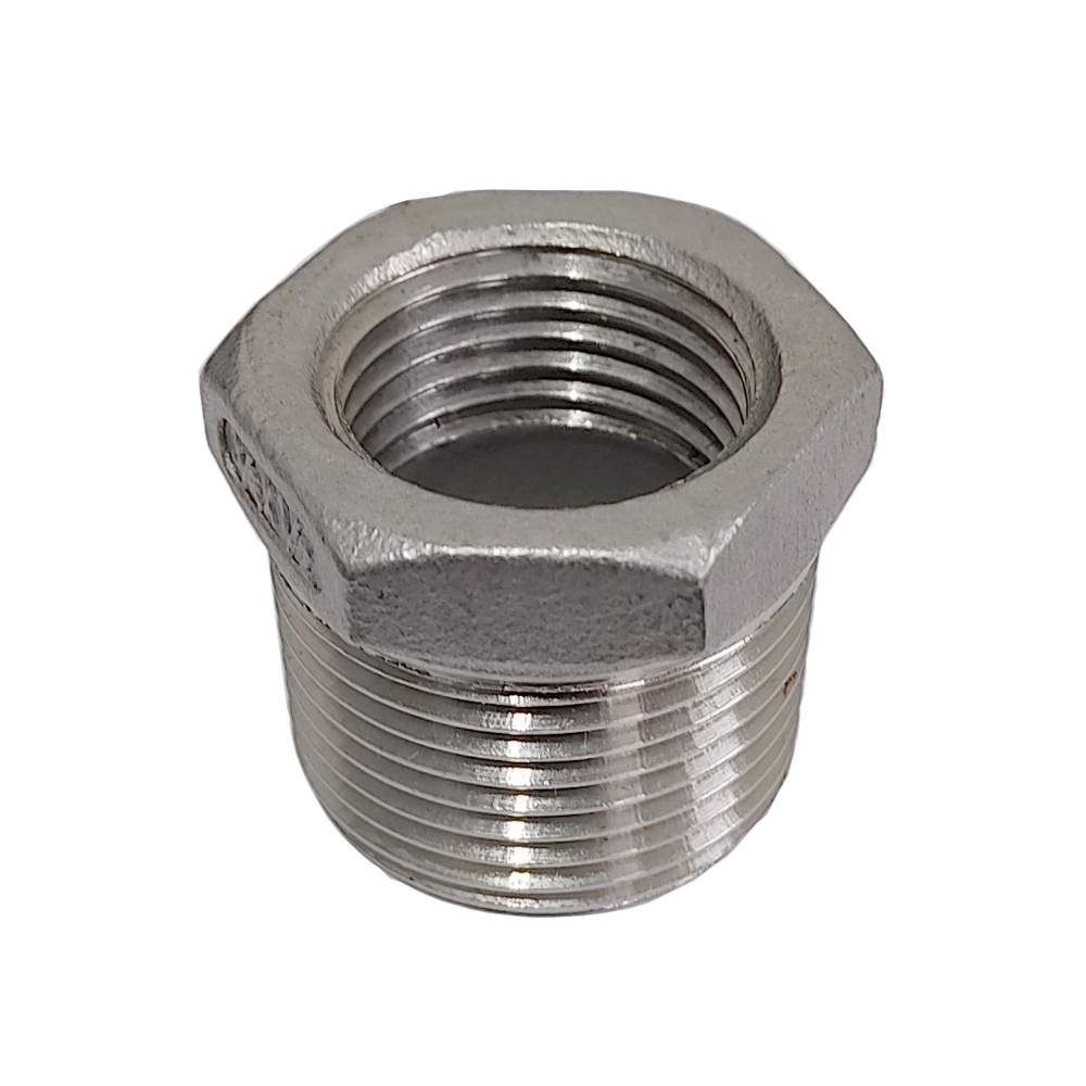 Bucha De Redu o 1 2 X 1 8 BSP A o Inox bucha-de-redu-o-1-2-x-1-8-bsp-a-o-inox