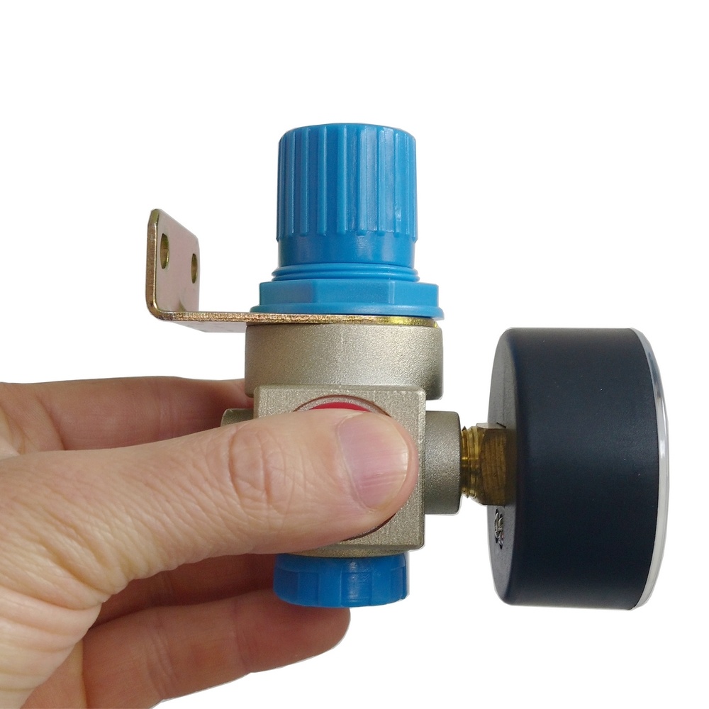 Regulador De Pressão Rosca 1/2" BSP C/ Manômetro - Linha Econômica 8 ...